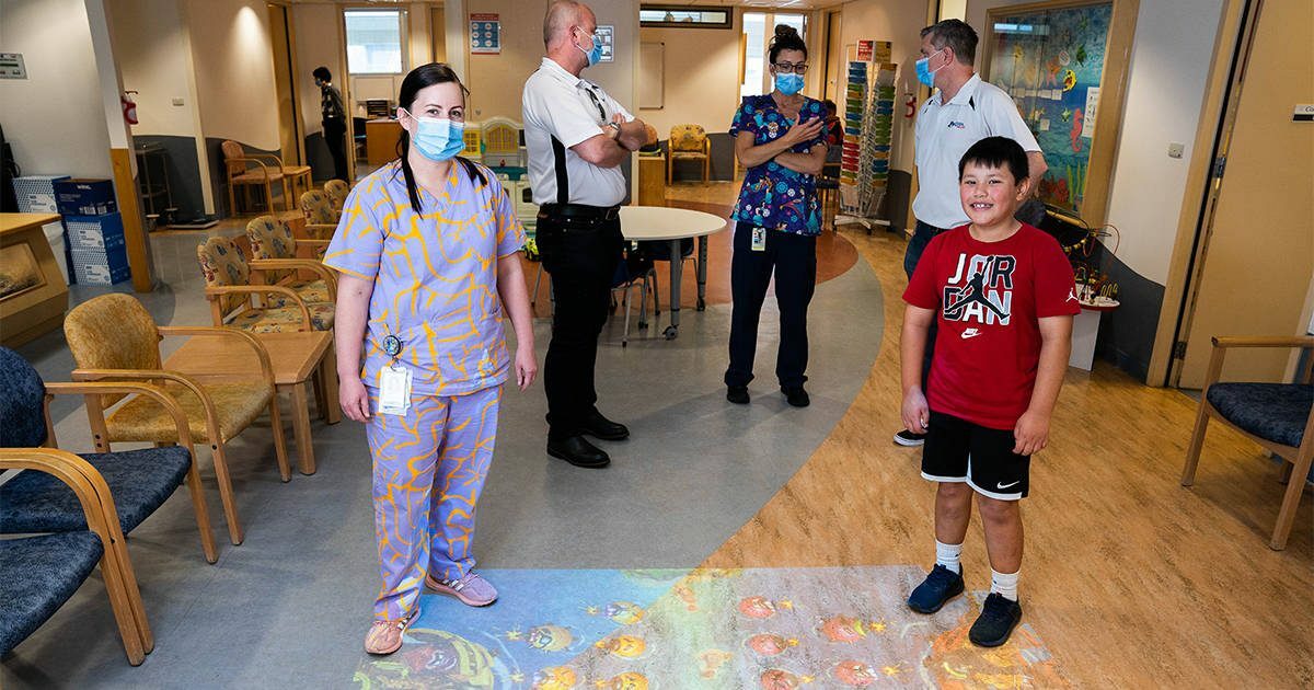 Gaming Projector Brings Fun and Games to Kids… | Flinders Foundation